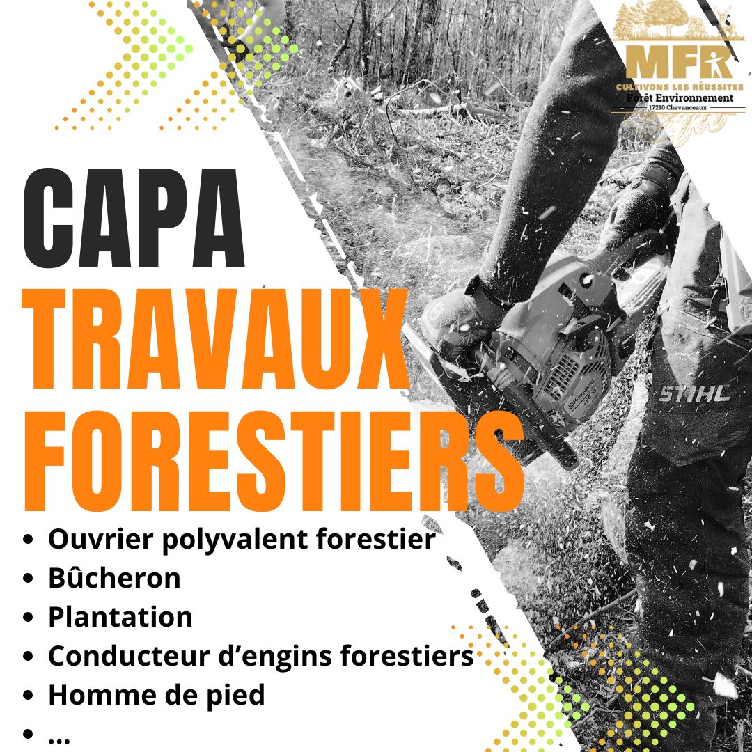 CAPA Travaux forestiers - MFR Forêt Environnement